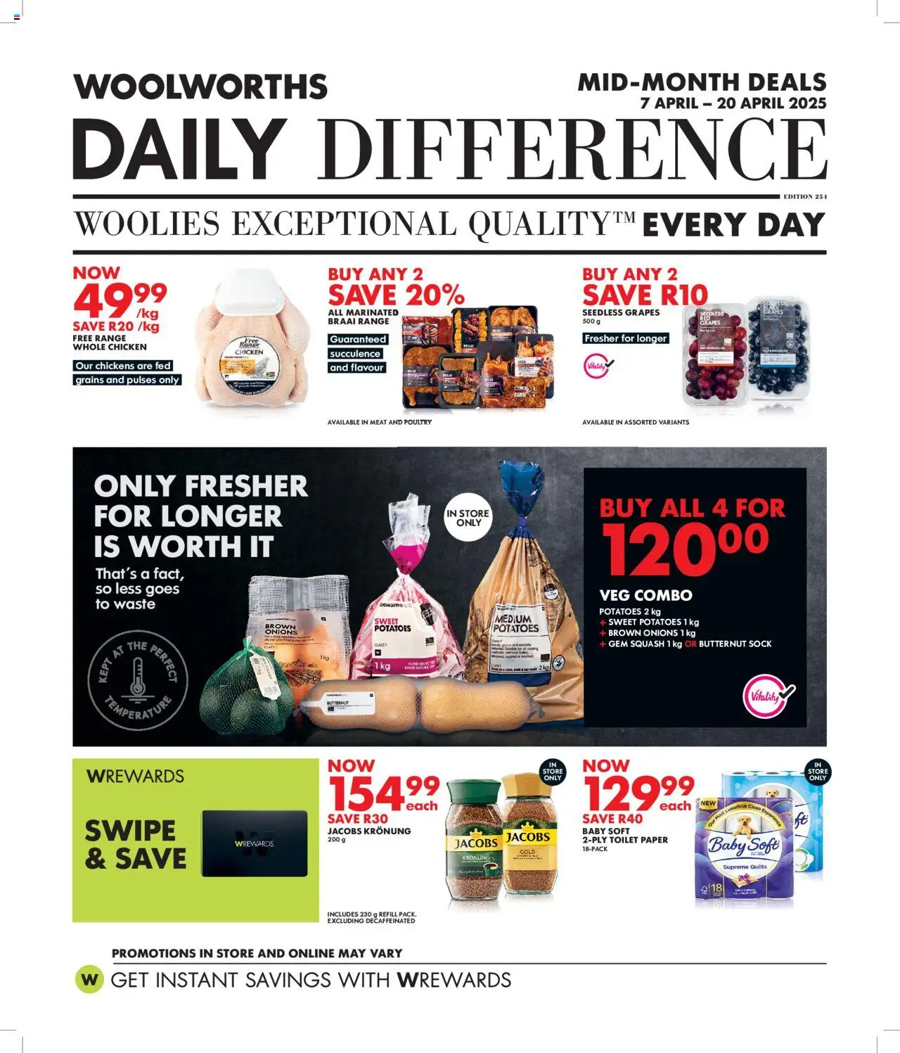 Woolworths Daily Difference - Western Cape (07/04/2025 - 20/04/2025) Online