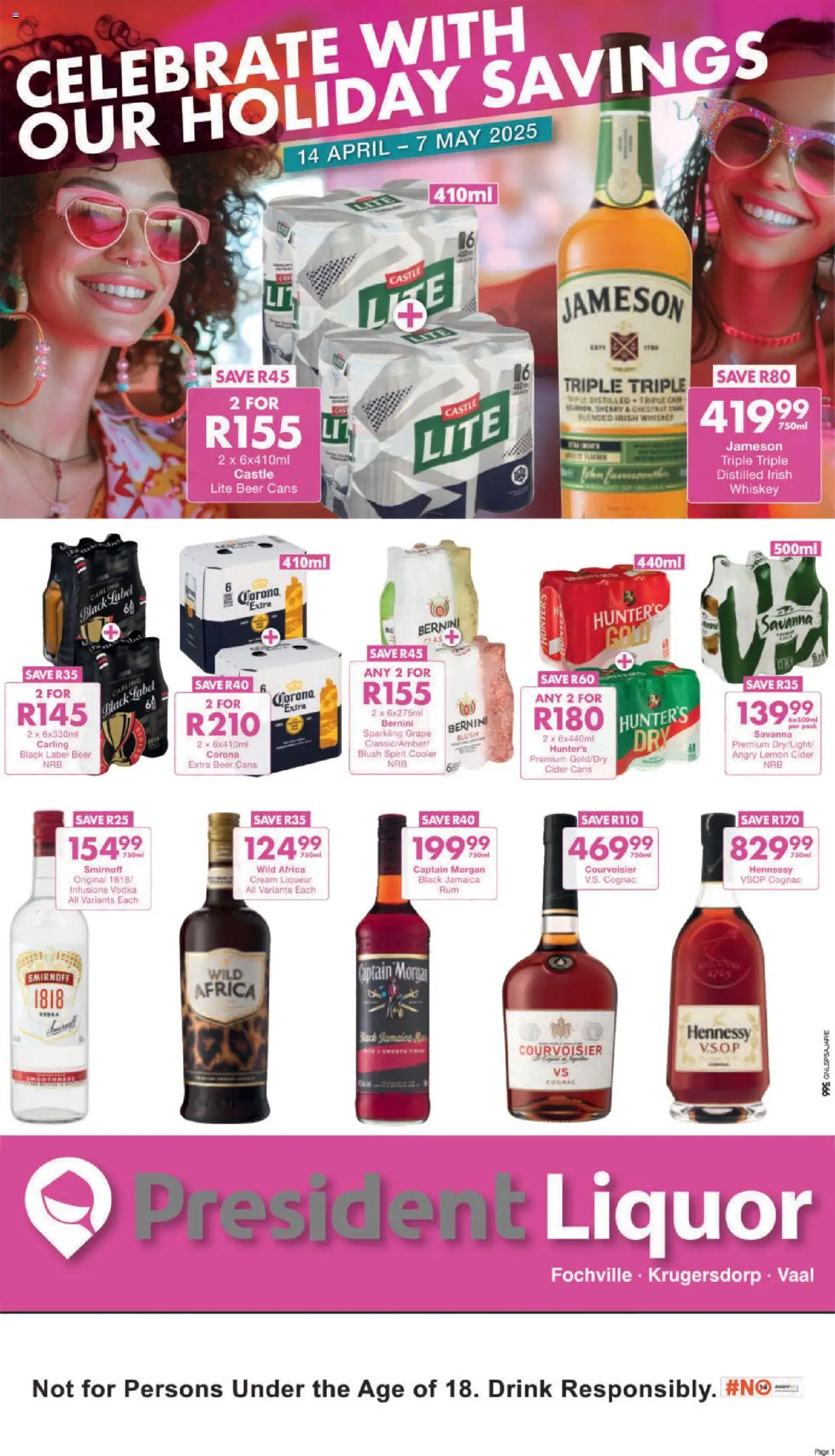 President Hyper - Liquor Specials (14/04/2025 - 07/05/2025) Online