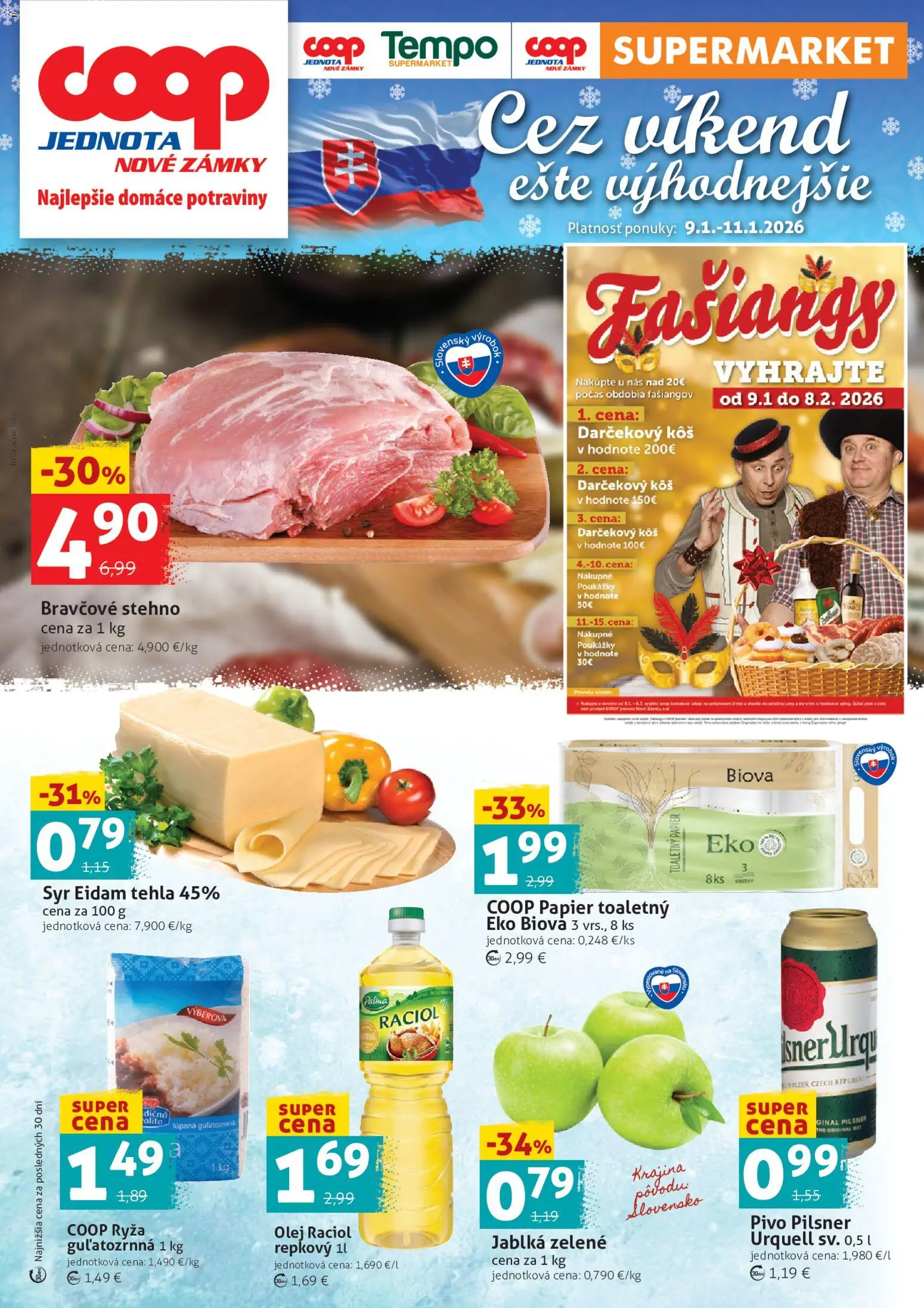 COOP Jednota cez víkend ešte výhodnejšie od 09.01.2026 → Aktuálna ...